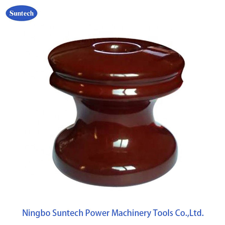 53 - 1 Aislado Transmission Line Insulator Porcelain Isolator แรงดันต่ำ